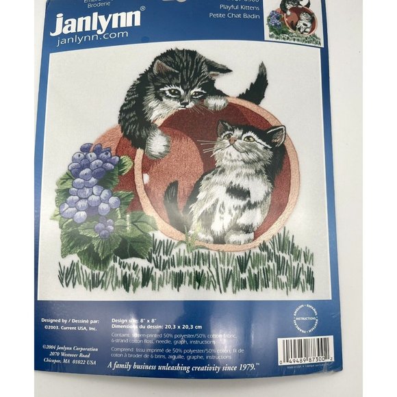 Janlynn | Office | Janlynn Playful Kittens Cat Stitchery Embroidery ...
